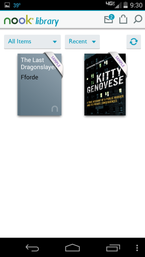 Nook App for Android (Bad Design) – IXD@Pratt