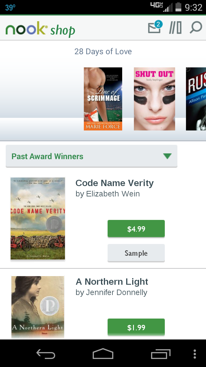 Nook App for Android (Bad Design) – IXD@Pratt