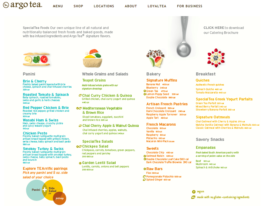 Argo Tea website (Bad Design) – IXD@Pratt