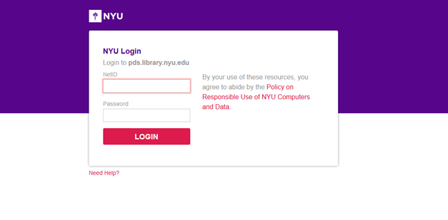 Design Critique: NYU Libraries Login Screen – IXD@Pratt