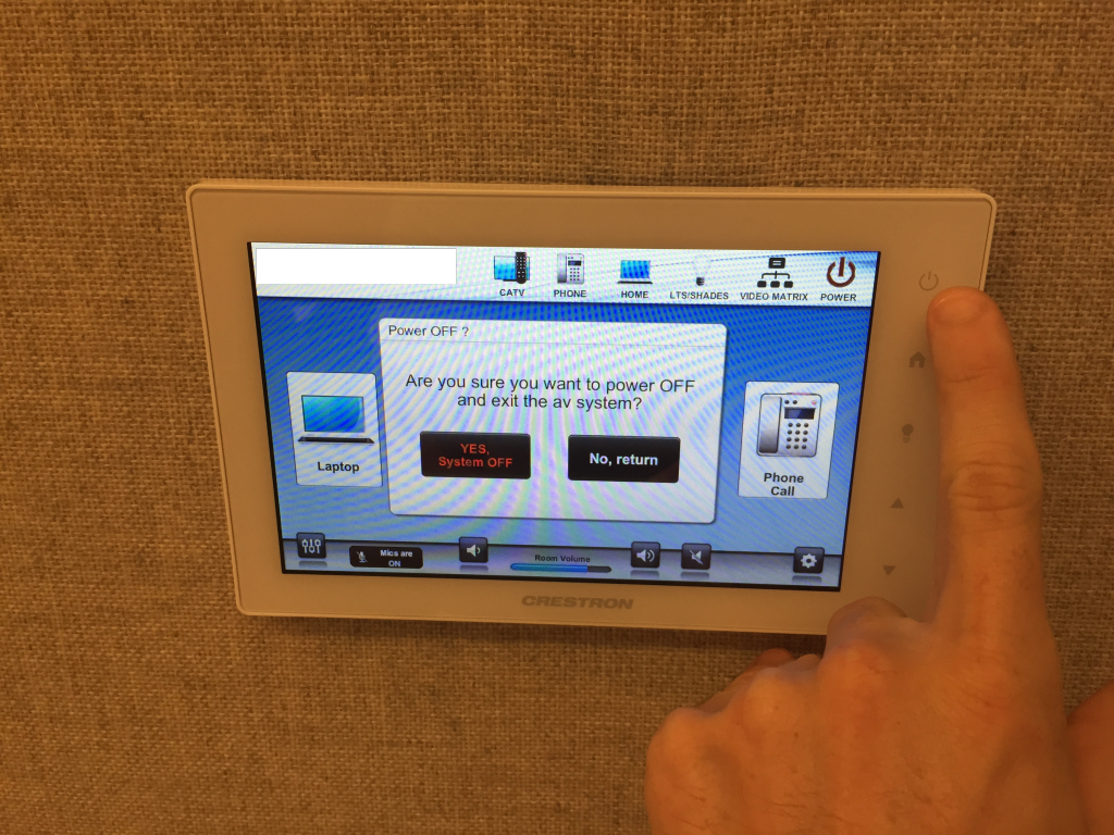 Design Critique: Crestron TSW-1053 (with custom software) – IXD@Pratt