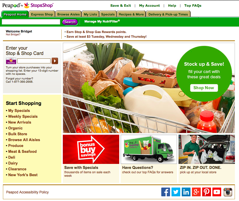 Design Critique: Peapod.com Website – IXD@Pratt