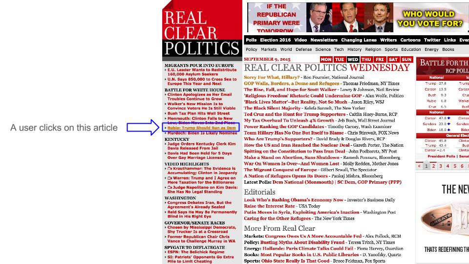 Design Critique: RealClearPolitics.com (Accessed by Google Chrome ...