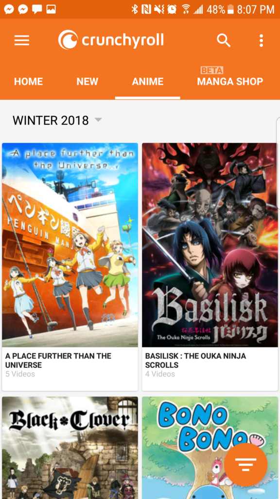 Design Critique: Crunchyroll (Android App) – IXD@Pratt
