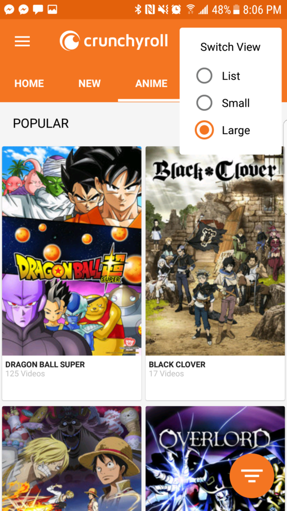Design Critique: Crunchyroll (Android App) – IXD@Pratt