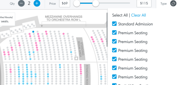 Design Critique: Ticketmaster & Telecharge Seating Charts. – IXD@Pratt