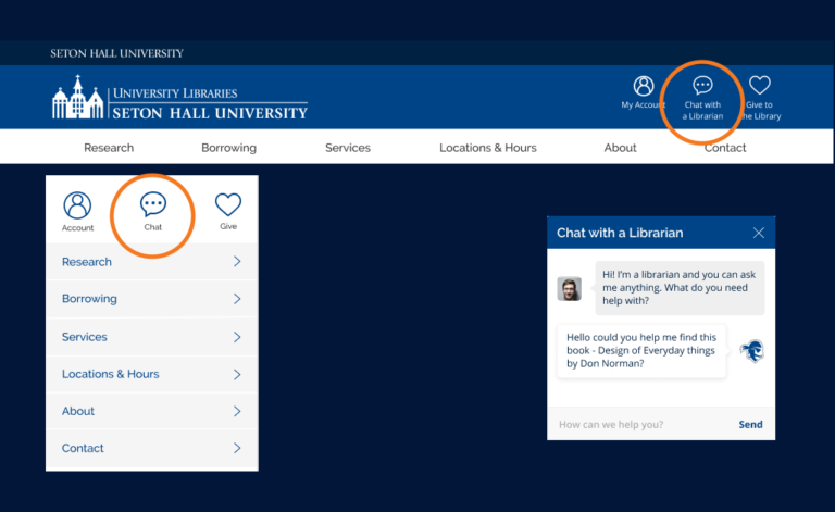 Re-design of Seton Hall University Libraries Website – IXD@Pratt