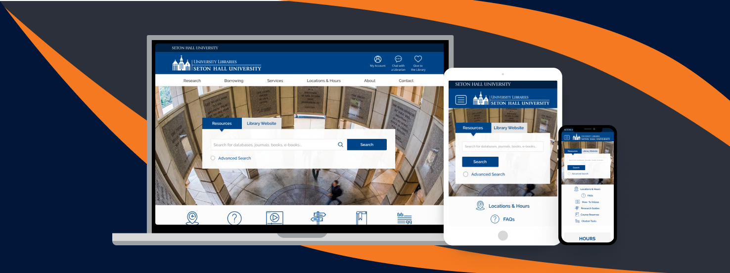 Re-design of Seton Hall University Libraries Website – IXD@Pratt