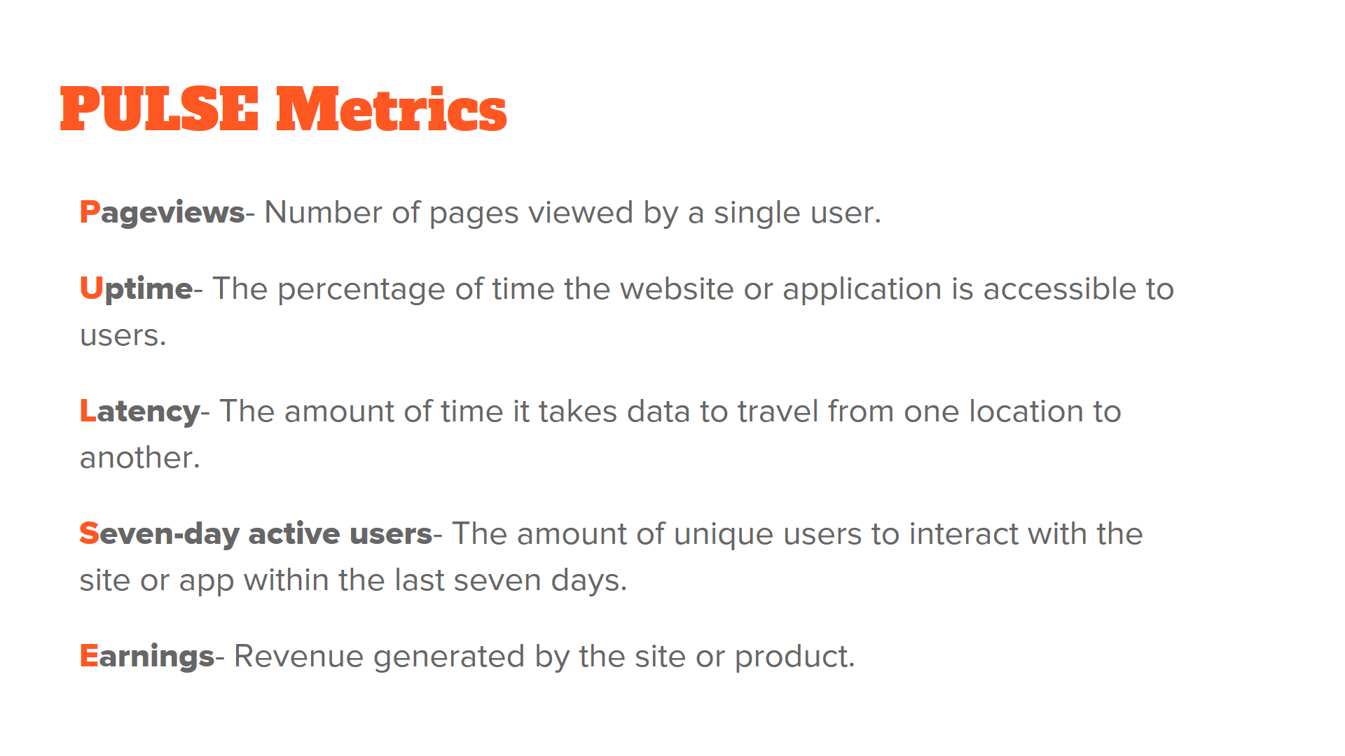 UX KPIs and PULSE Metrics – IXD@Pratt