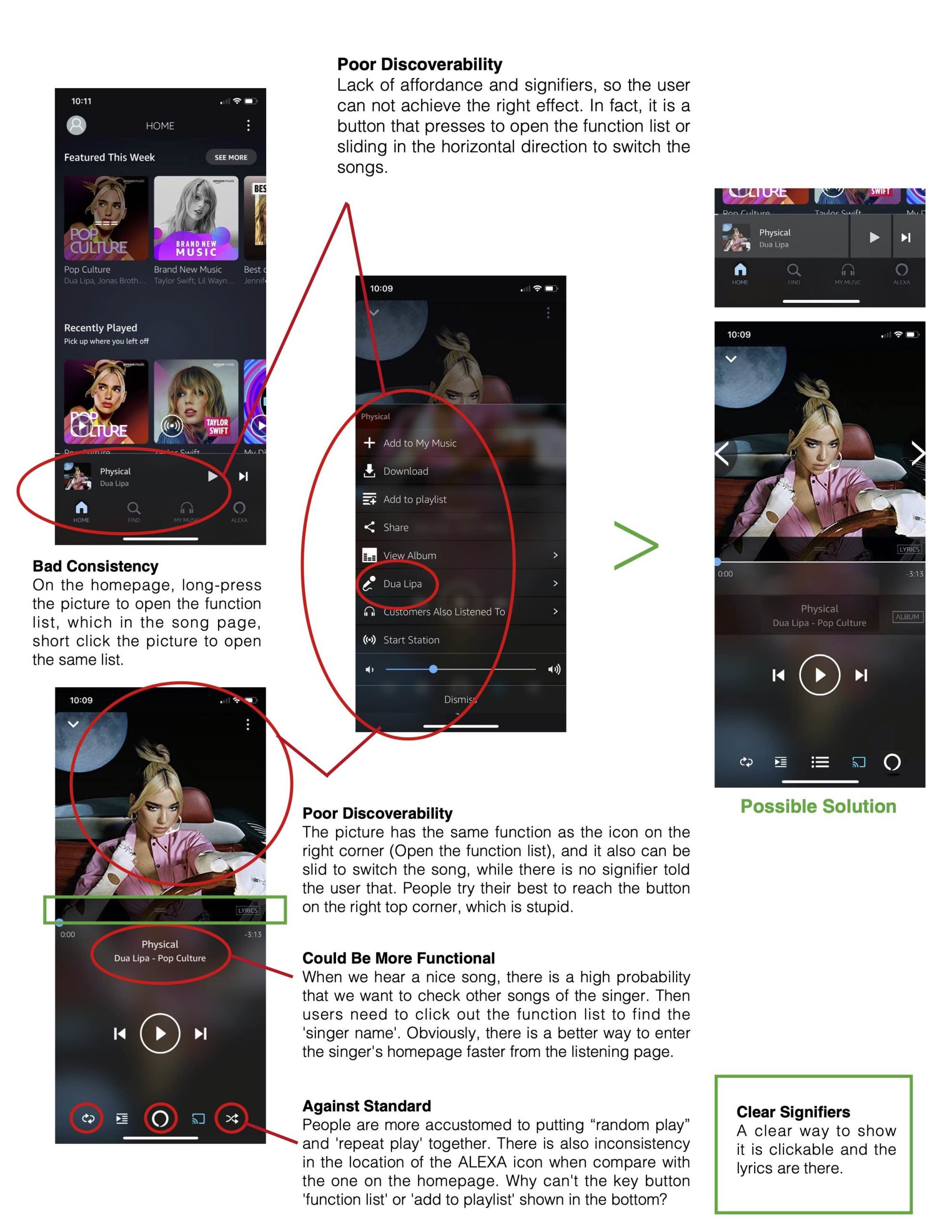 Design Critique: Amazon Music (App) – IXD@Pratt