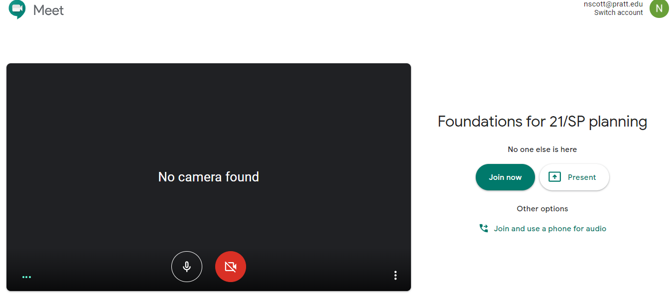 Design Critique: Google Meet – IXD@Pratt