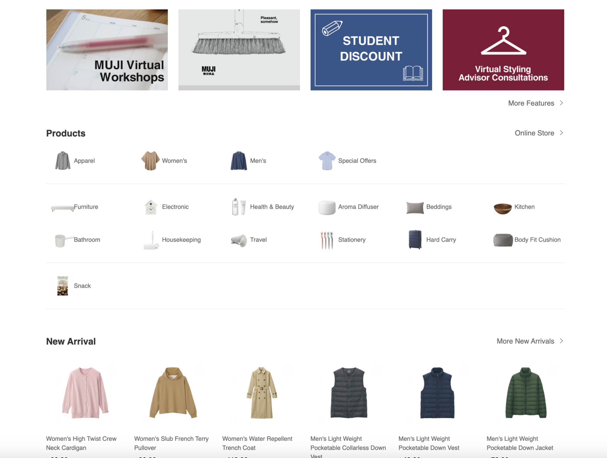Design Critique: MUJI (US Website) – IXD@Pratt