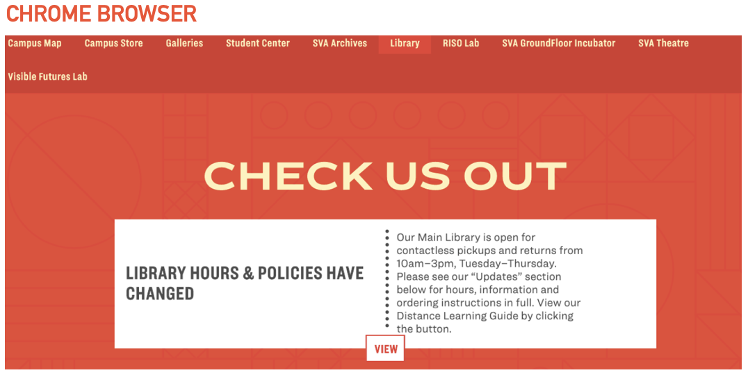 Evaluation Story: School of Visual Arts Library – IXD@Pratt