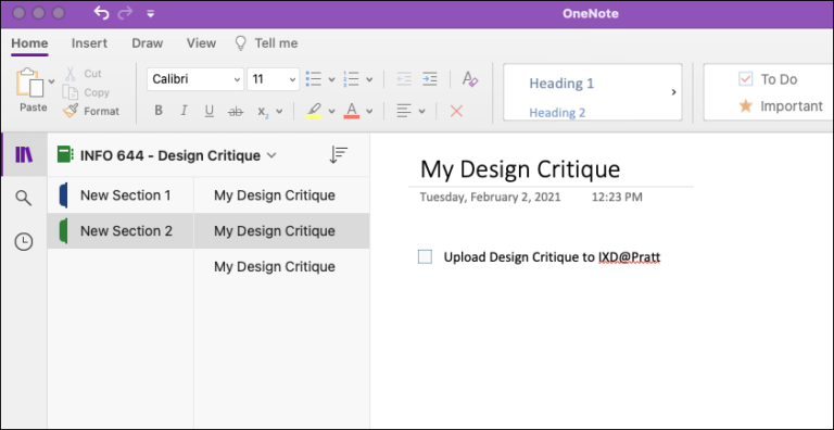 Design Critique: Microsoft OneNote – IXD@Pratt