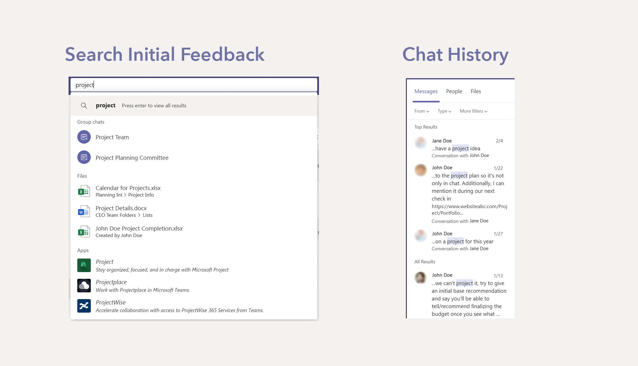 Design Critique: Microsoft Teams (Message Reactions & Search) – IXD@Pratt