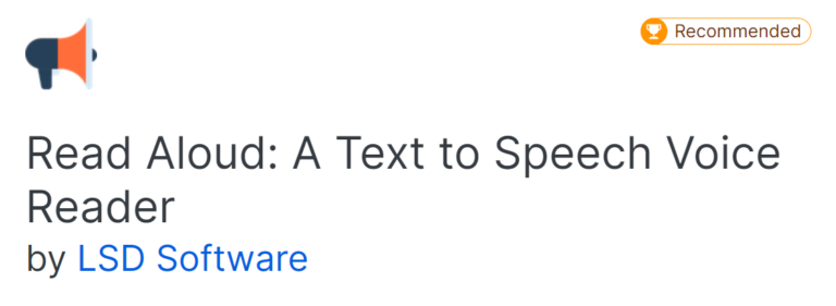 Assistive Technology: Read Aloud (Firefox Desktop Extension) – IXD@Pratt