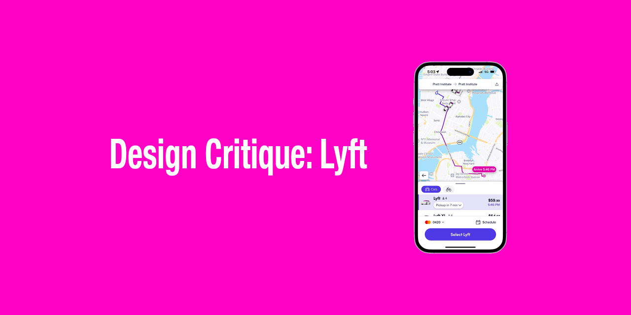 Design Critique: Lyft (iPhone app) – IXD@Pratt